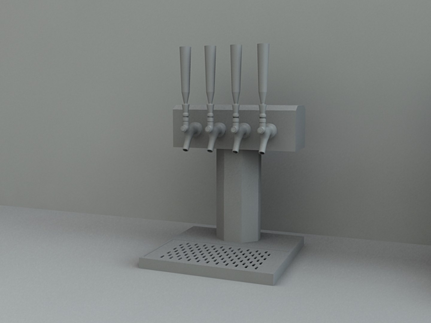 Draft Beer Towers 3d Model