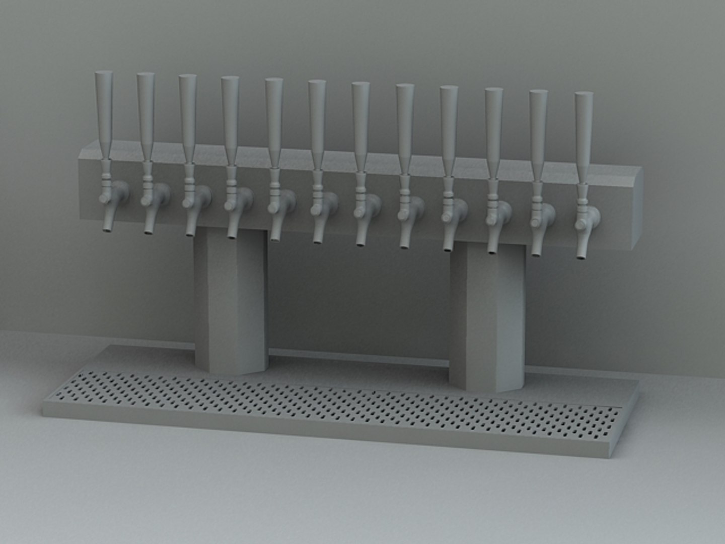 Draft Beer Towers 3d Model