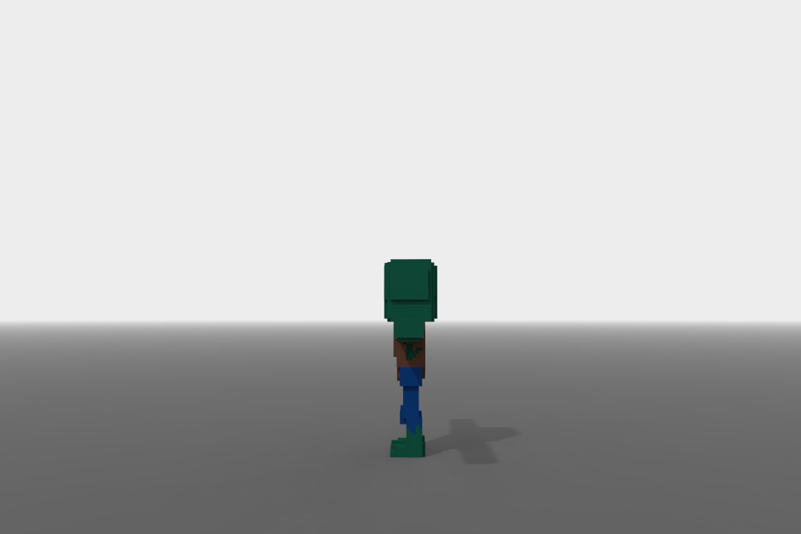 3D Model Zombie Voxel - TurboSquid 1308022