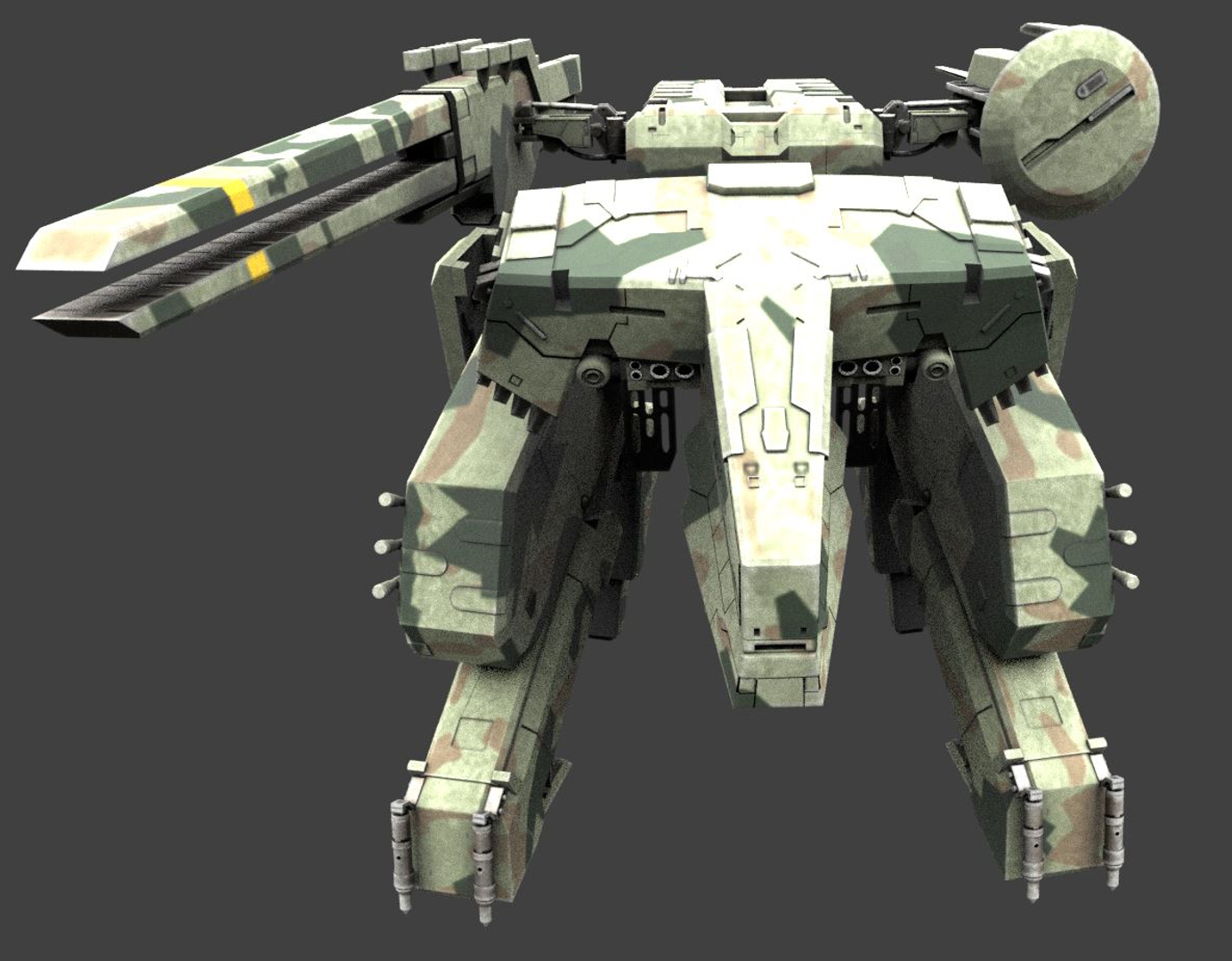 Old metal gear rex 3D - TurboSquid 1611169