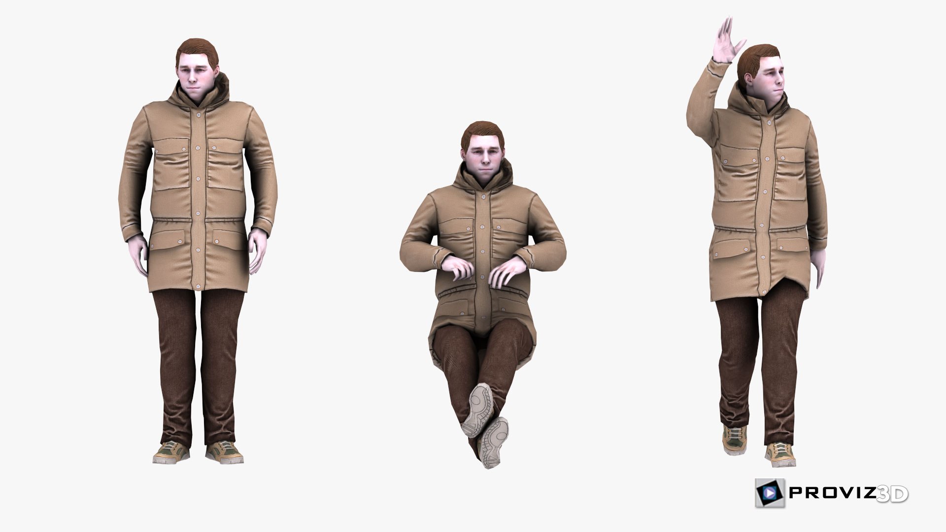 3D Model 3D People: 30 Still Winter People Vol. 01 - TurboSquid 1746887