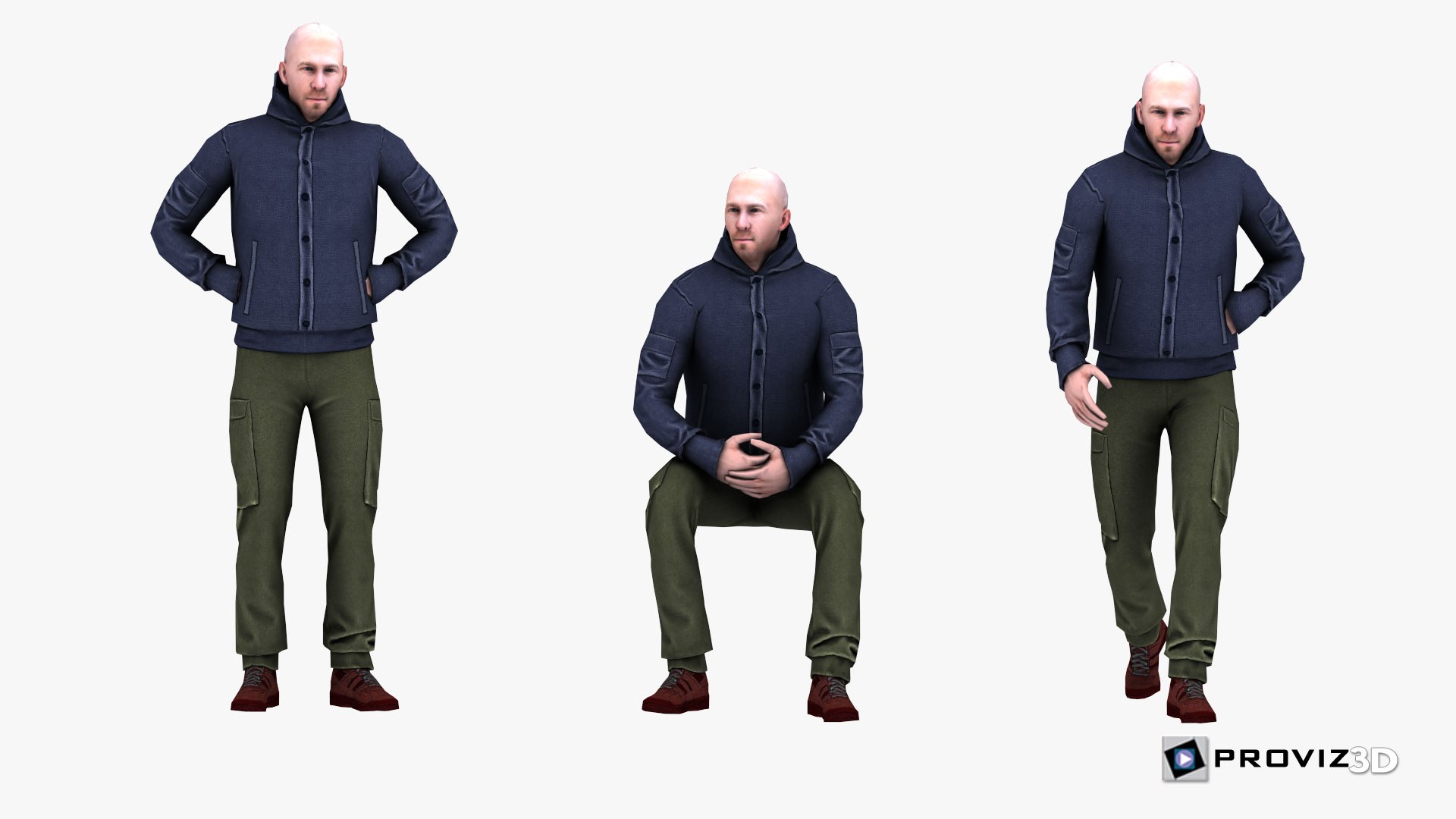 3D Model 3D People: 30 Still Winter People Vol. 01 - TurboSquid 1746887