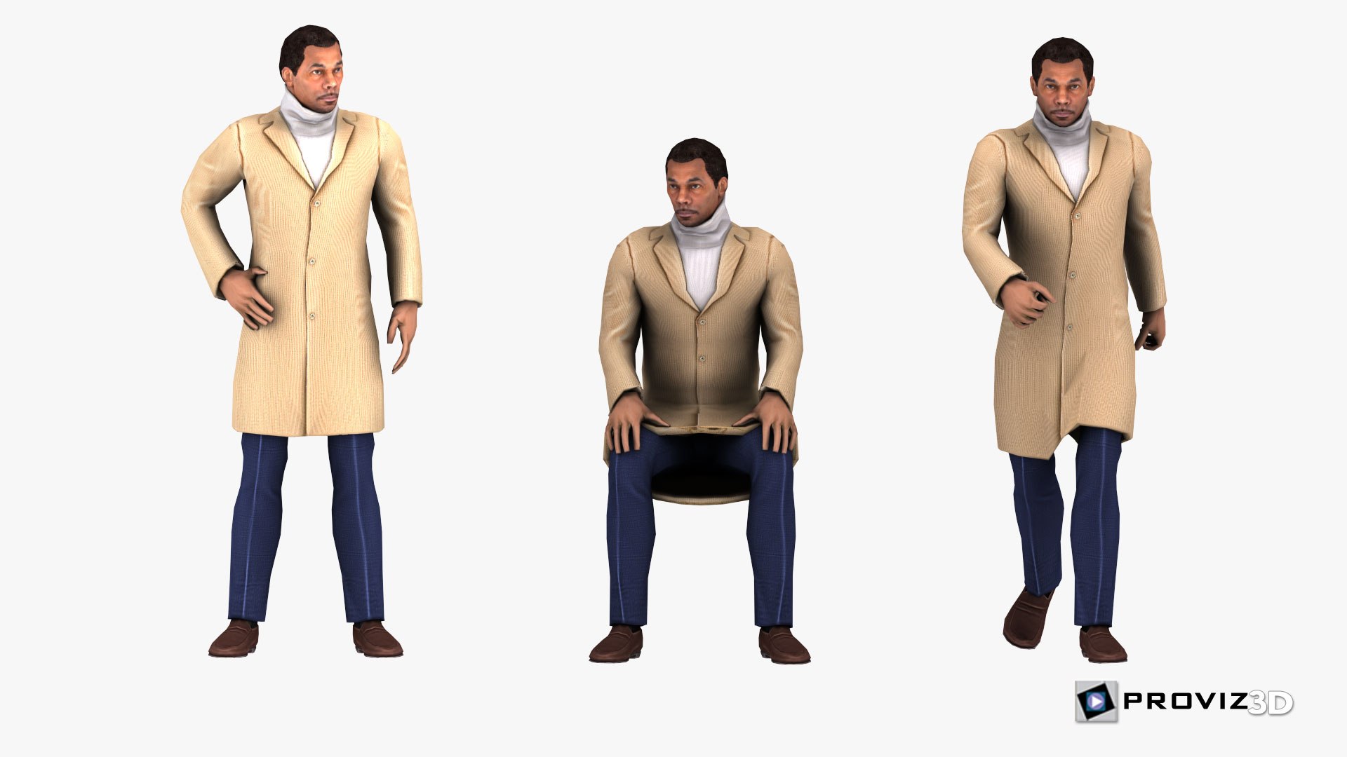 3D Model 3D People: 30 Still Winter People Vol. 01 - TurboSquid 1746887