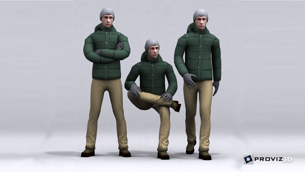 3D model 3D People: 30 Still Winter People Vol. 01 - TurboSquid 1746887