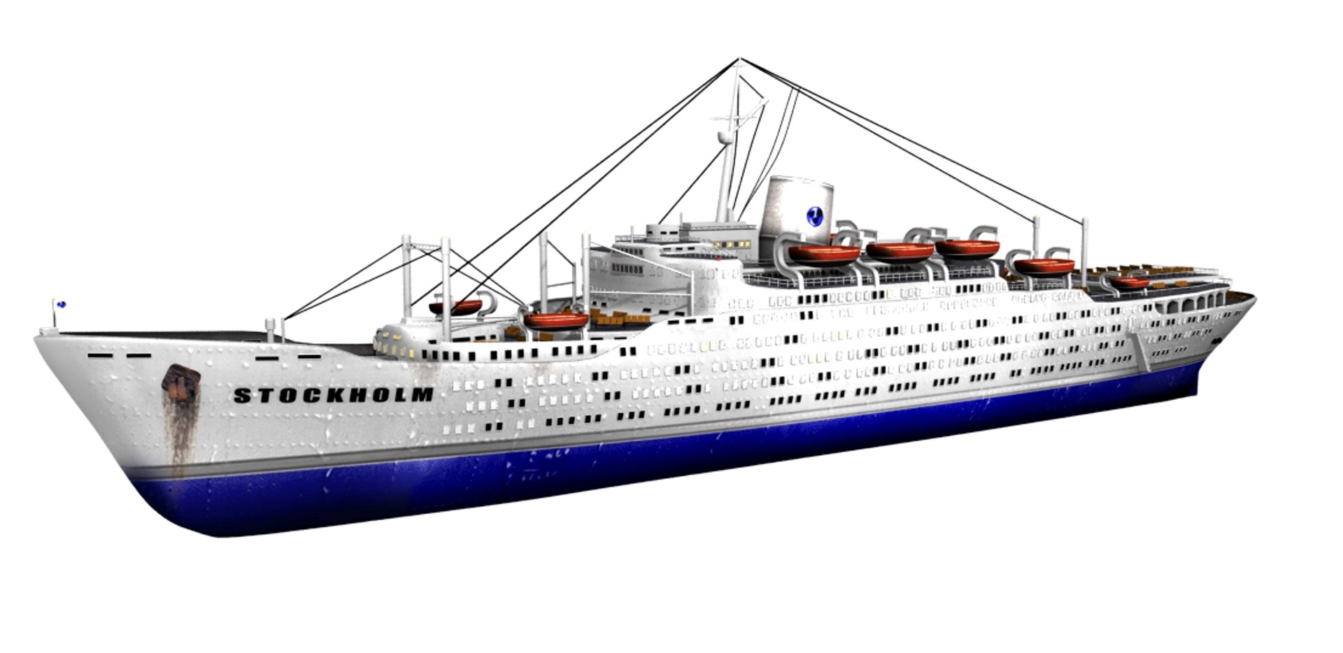 3d X Stockholm Ship Ocean