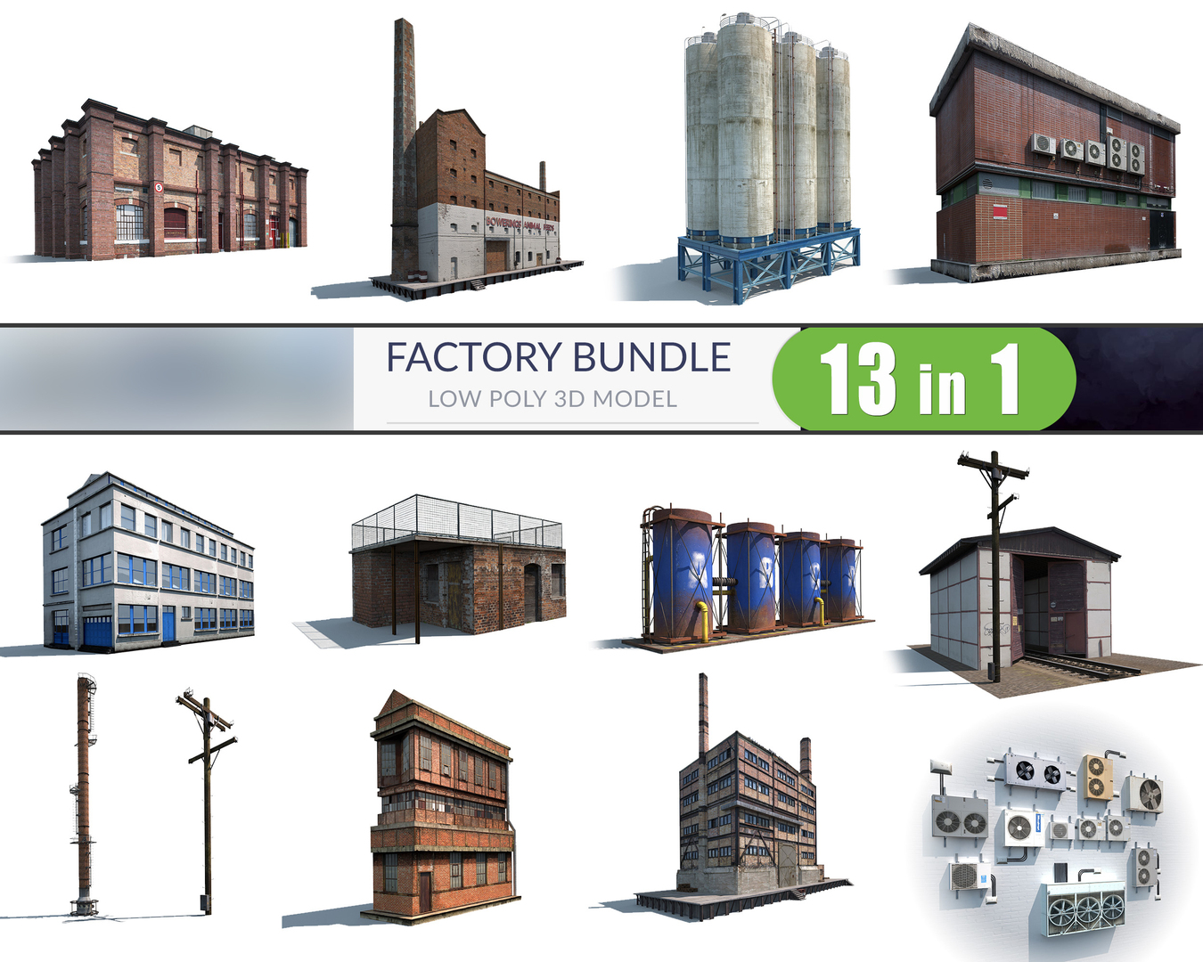 3D model building factory - TurboSquid 1151281