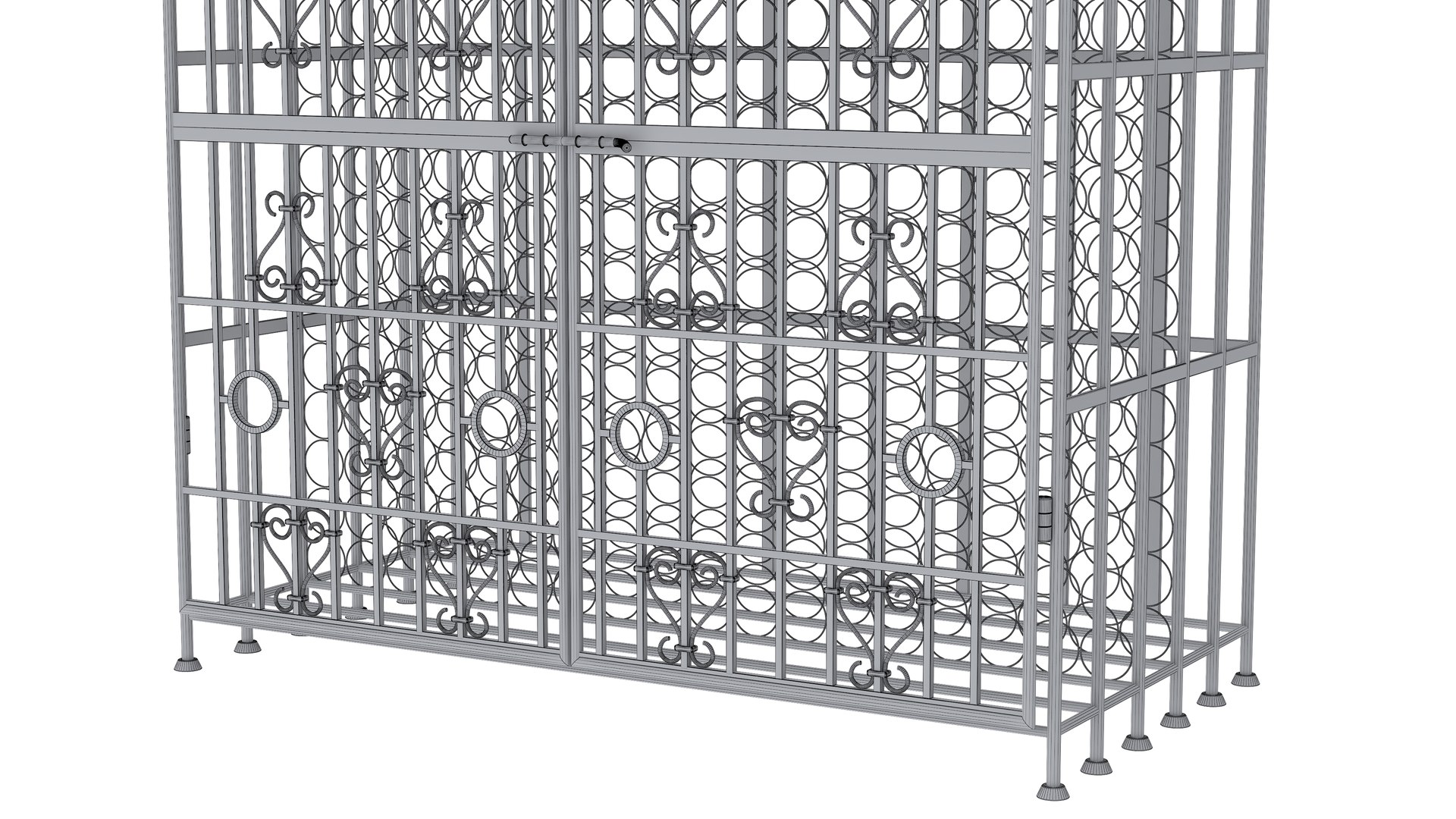 3D Model Wine Storage Cage Old - TurboSquid 2403850