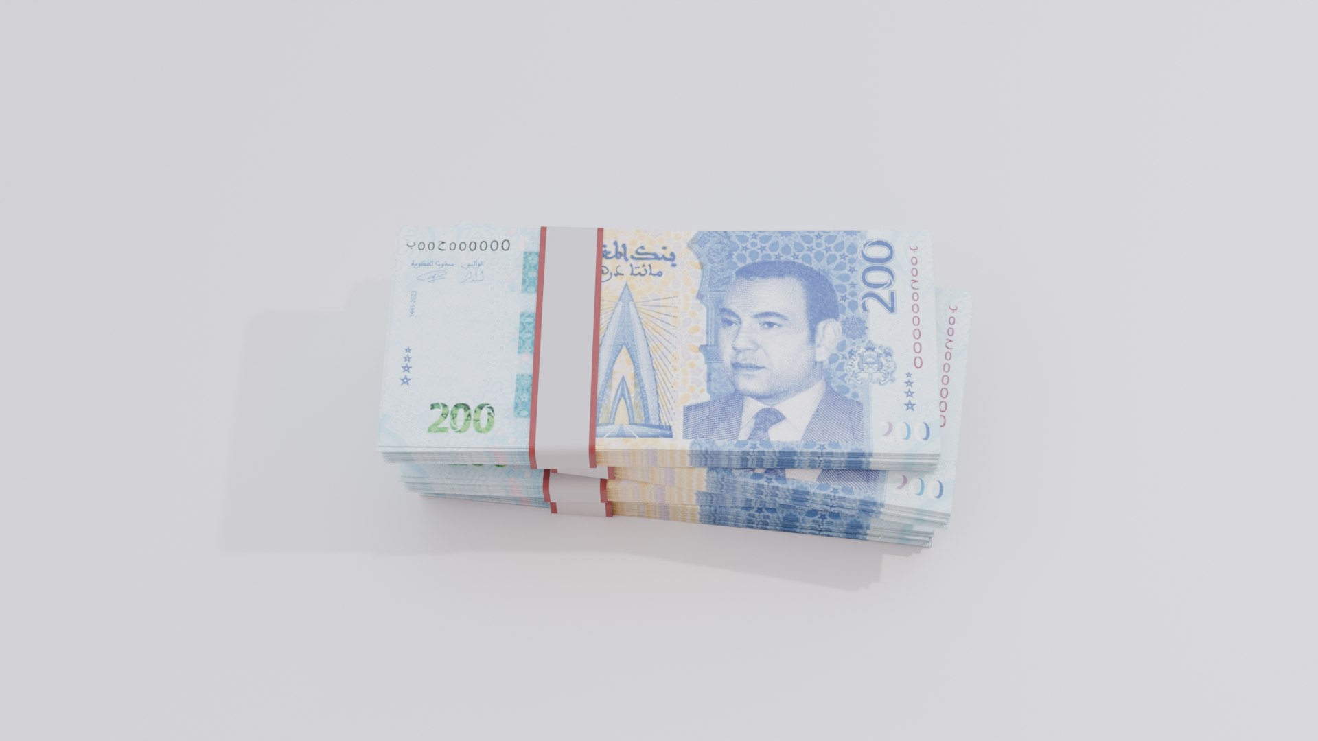 200 Moroccan Dirham Currency 3D Model - TurboSquid 2416065