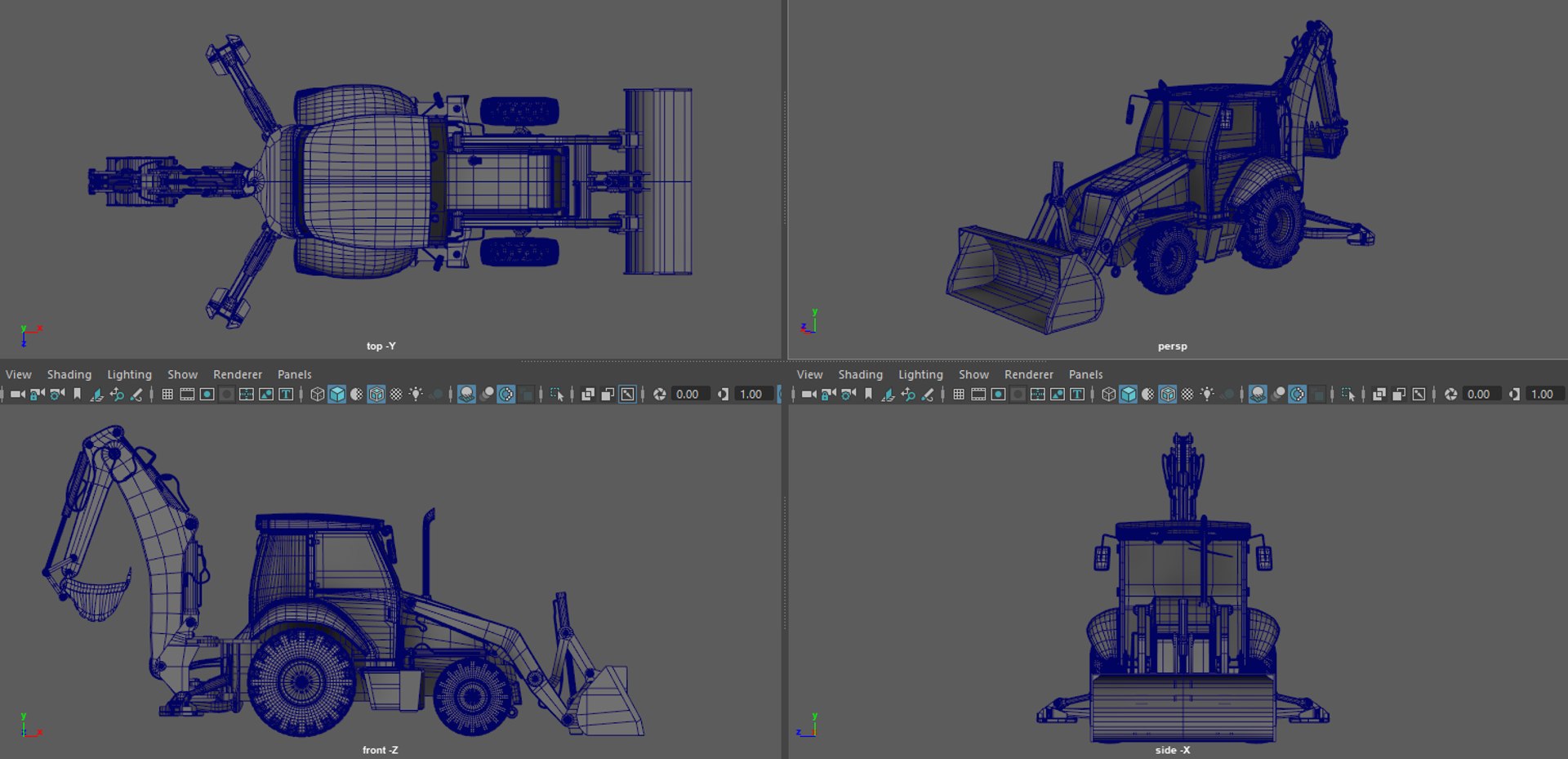 Backhoe 3D model - TurboSquid 1974734