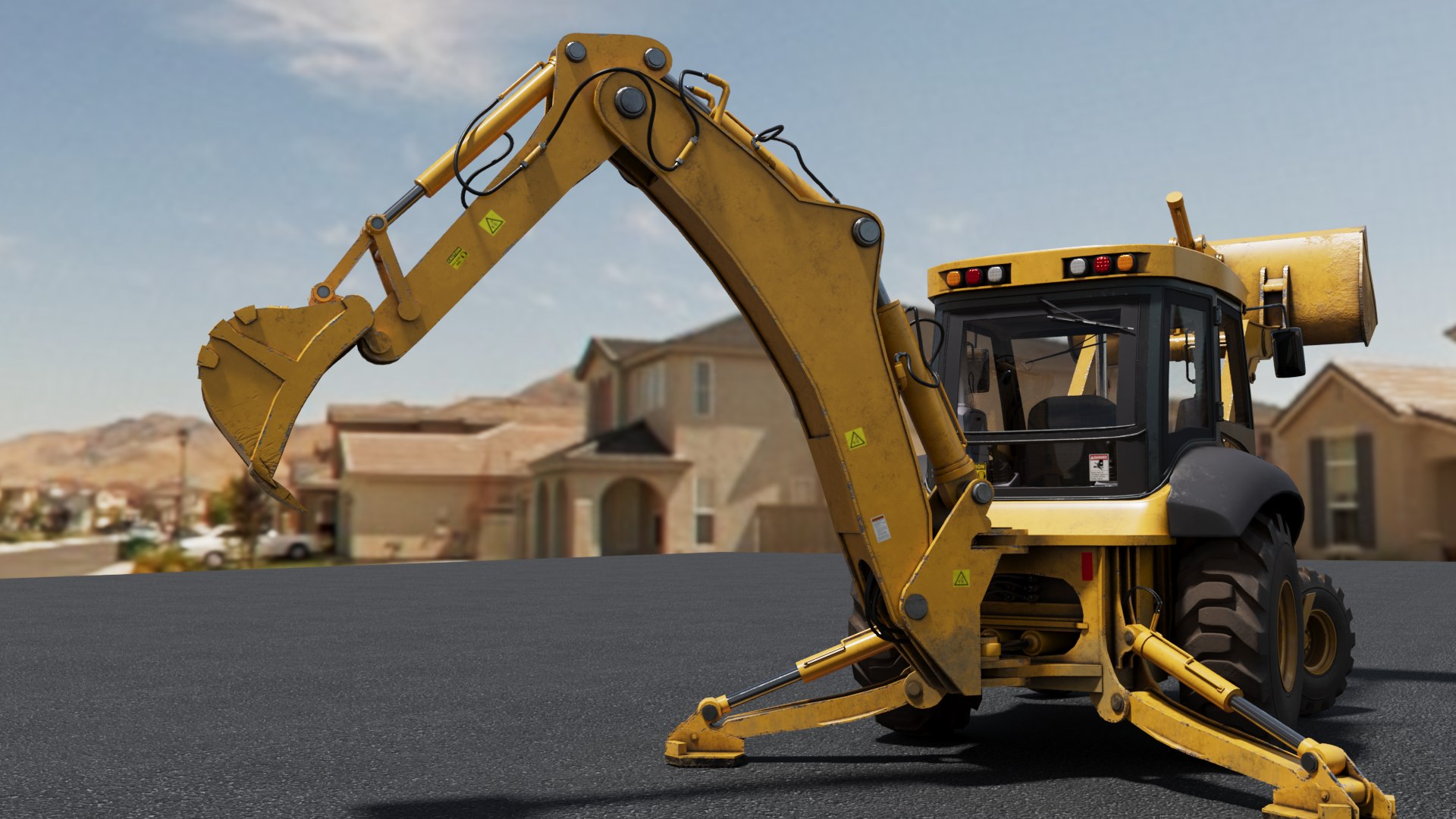 Backhoe 3D model - TurboSquid 1974734