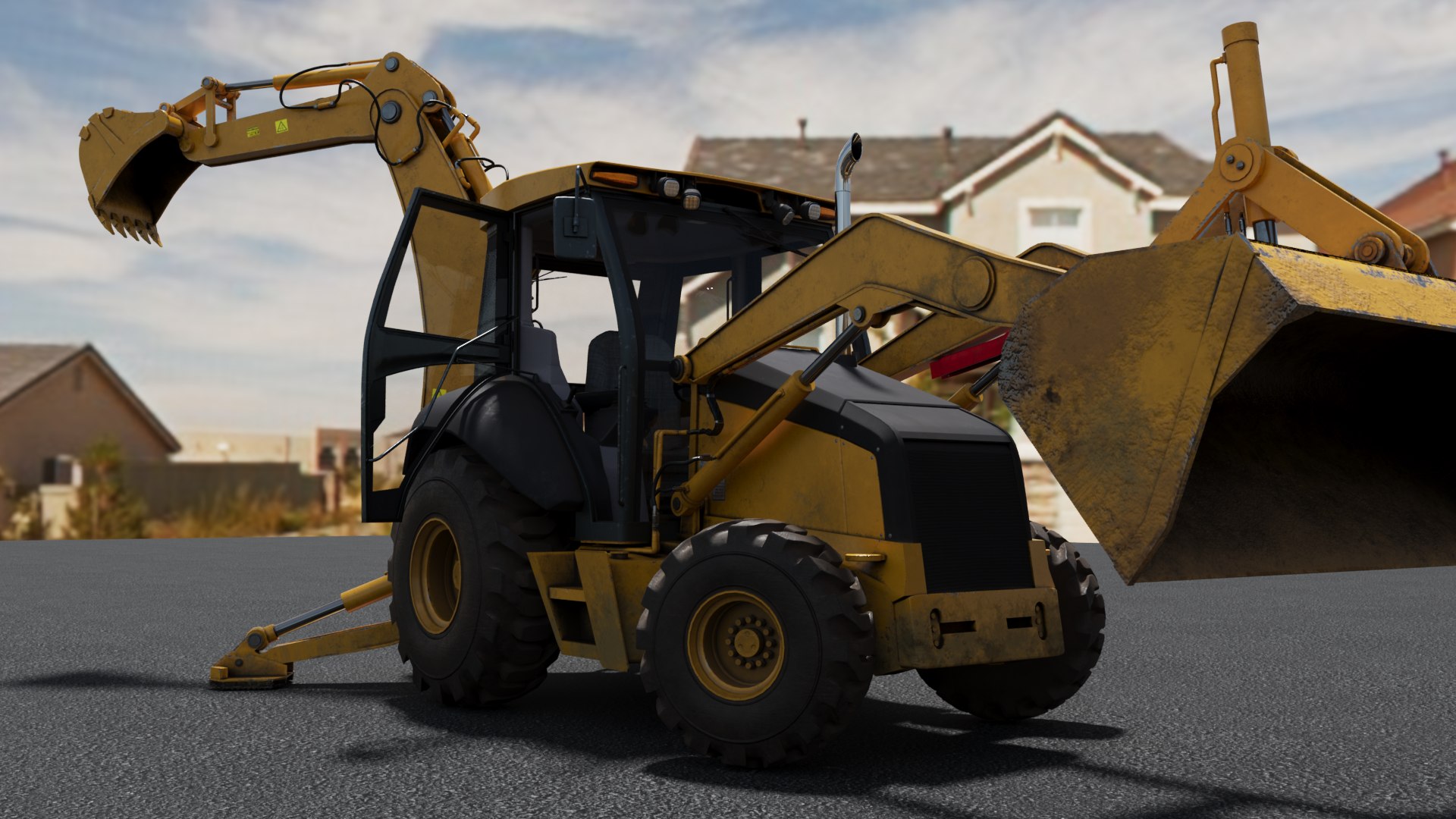 Backhoe 3D Model - TurboSquid 1974734