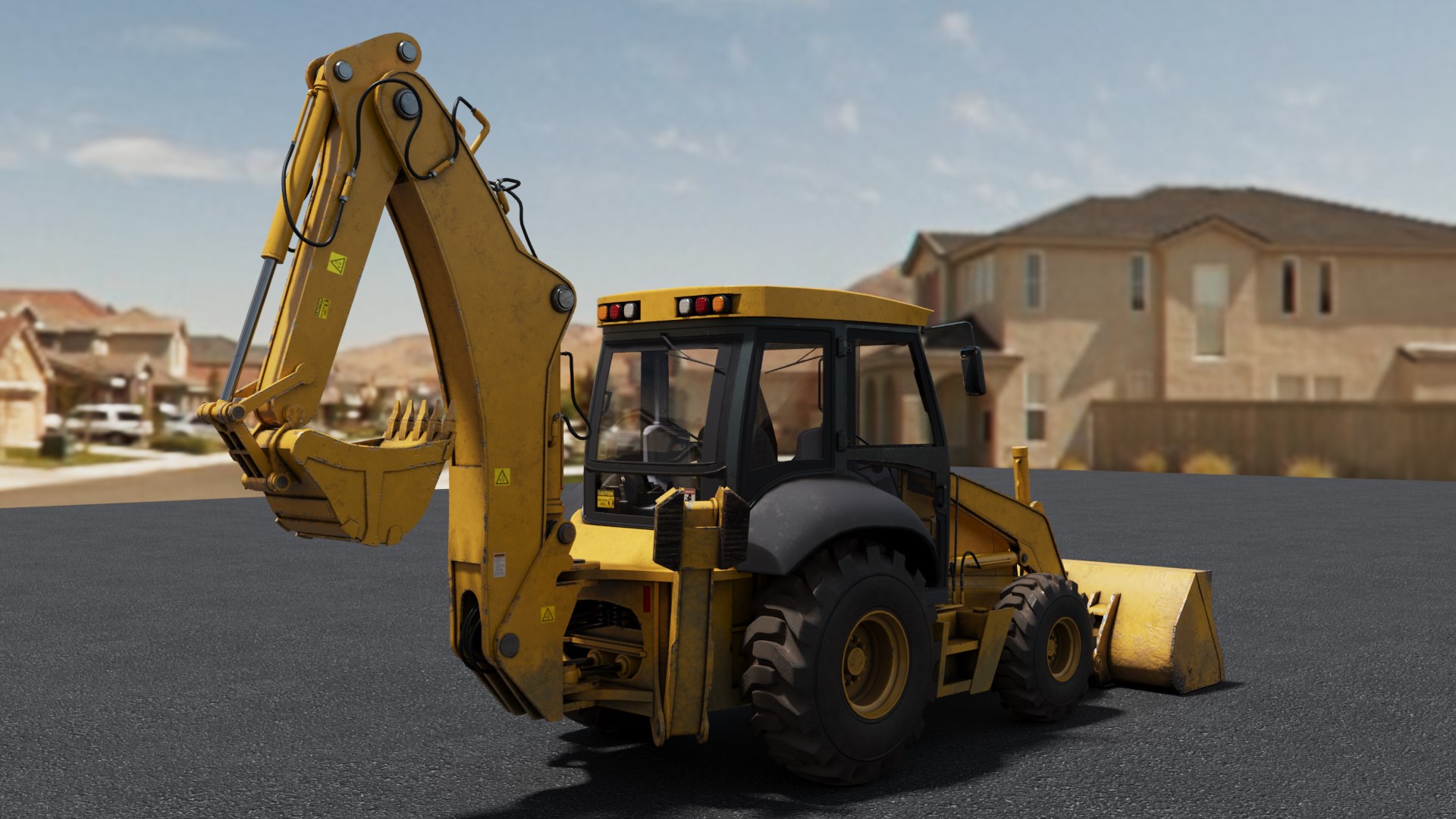 Backhoe 3D Model - TurboSquid 1974734