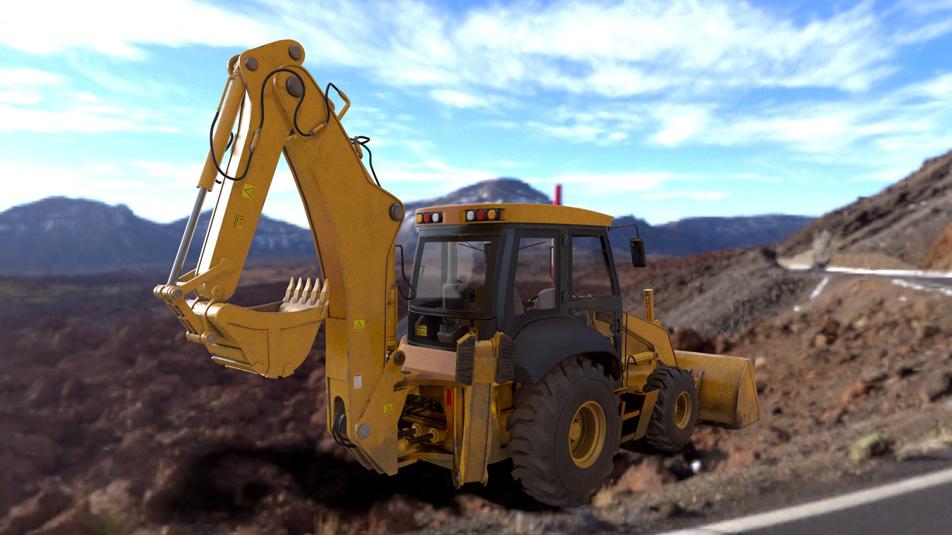 Backhoe 3D Model - TurboSquid 1974734