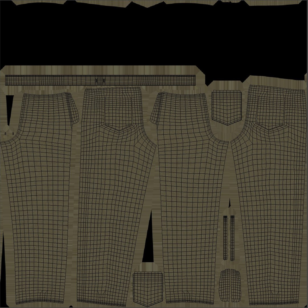 3D Pants 9 - Male Female - Rigged Humanoid Skeleton Model - TurboSquid ...