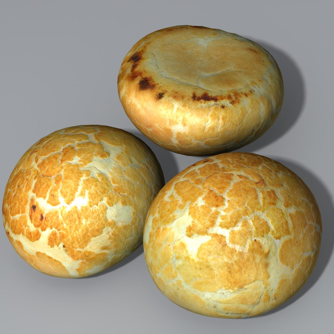 Crusty Roll 3d Model
