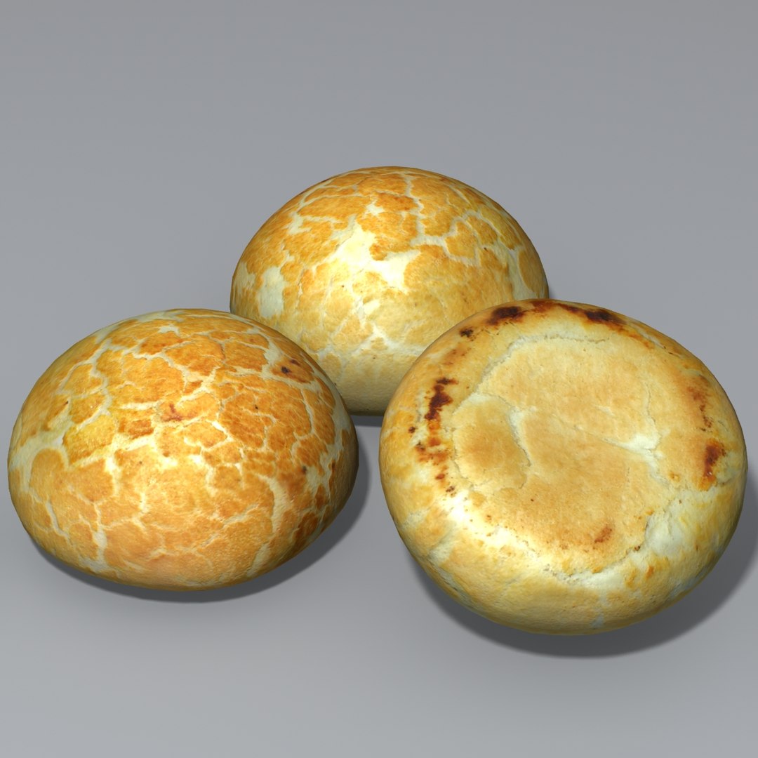 Crusty Roll 3d Model