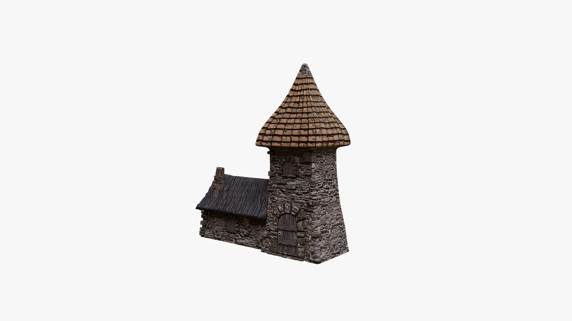 Old Stone House 3D - TurboSquid 2238524