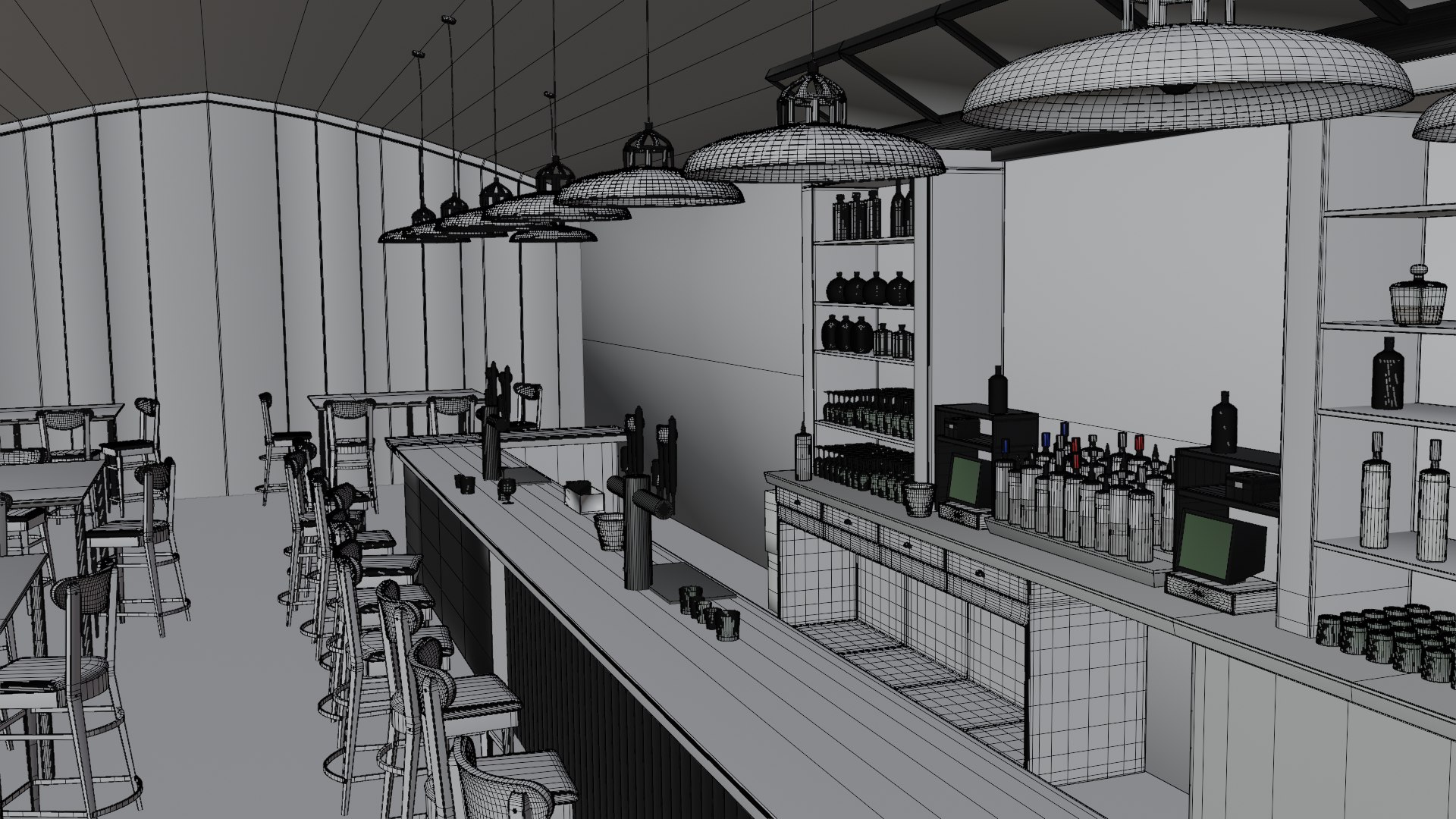 Bar Interior 3D model - TurboSquid 2112165