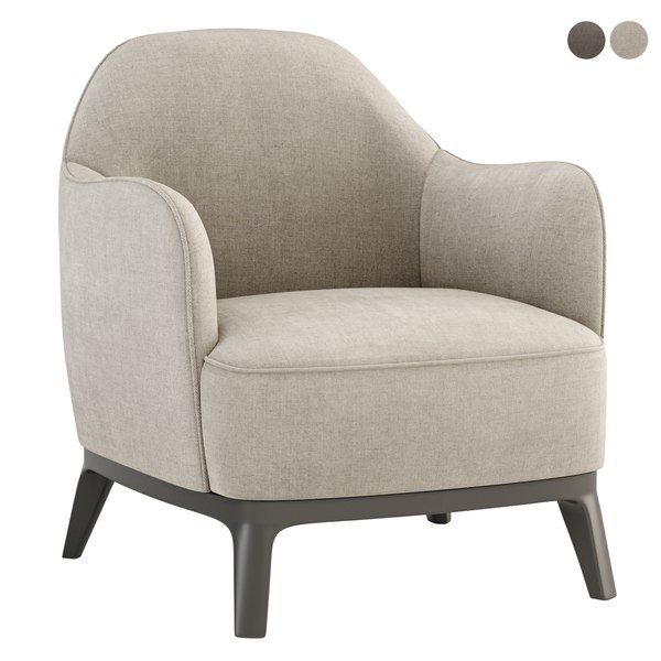 modelo 3d sillón lysandre flexform - TurboSquid 2215174