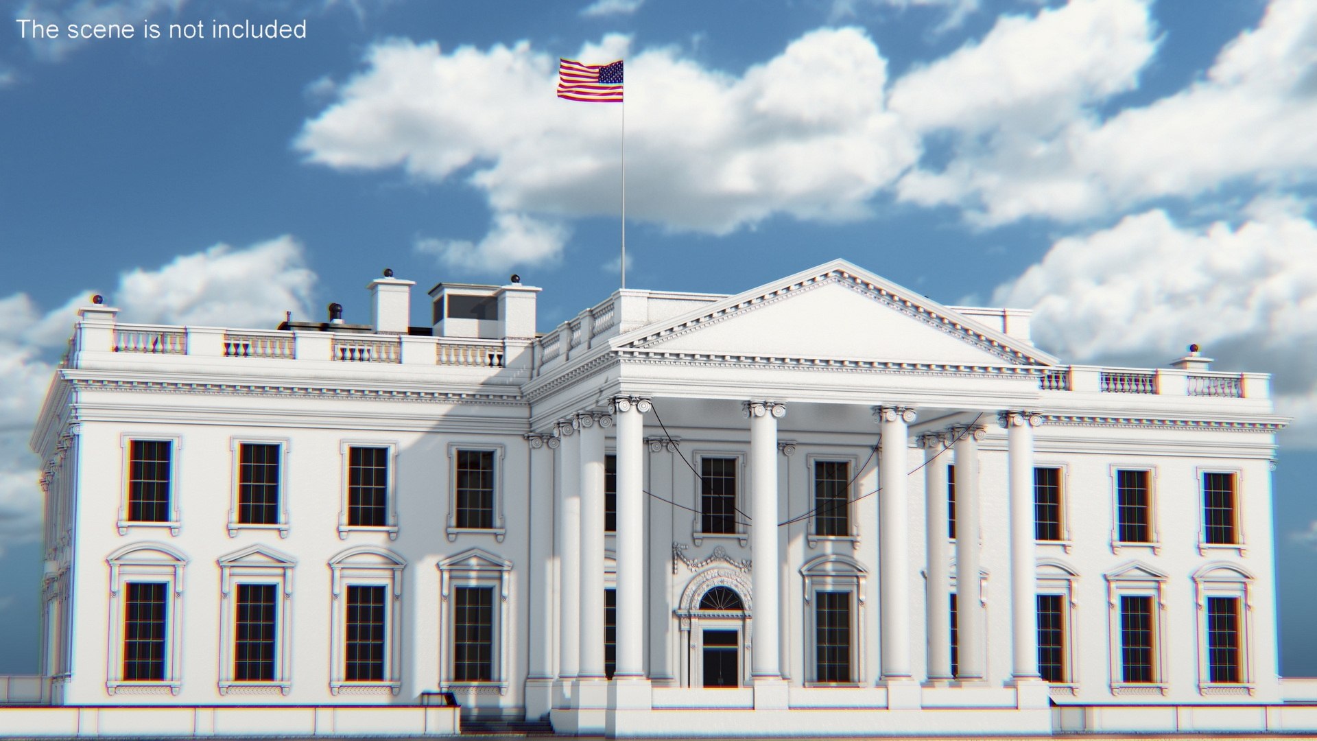 White House US Presidential Residence 3D Model - TurboSquid 2246201