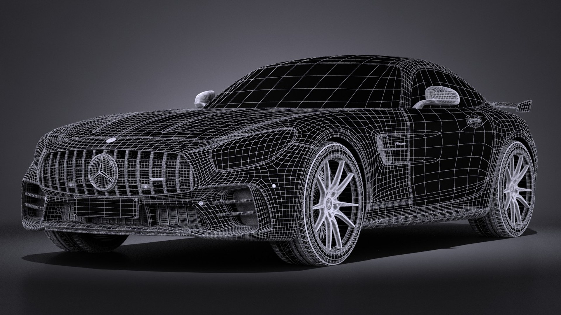 mercedes amg gt 3d model
