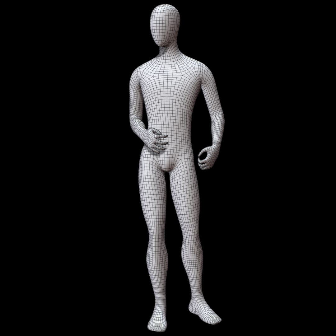 Mannequin man male 3D model - TurboSquid 1629936