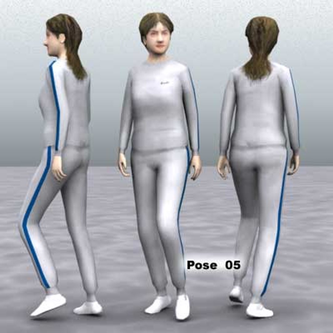 Human Female Girl 3d C4d