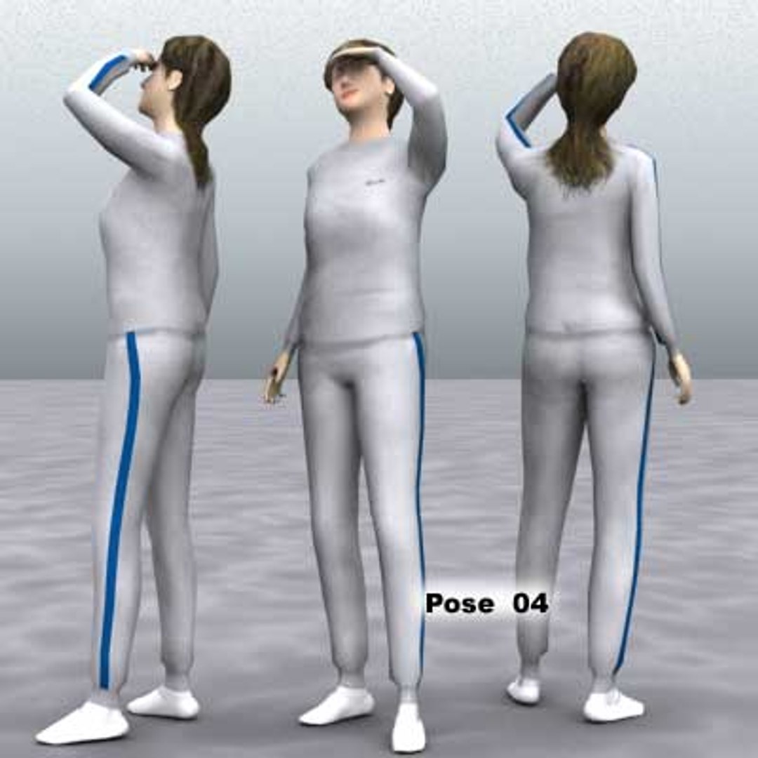Human Female Girl 3d C4d