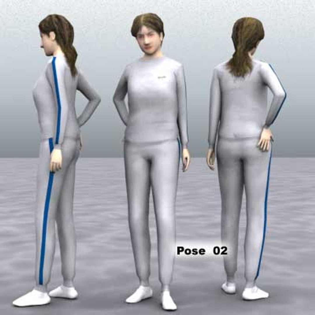 Human Female Girl 3d C4d