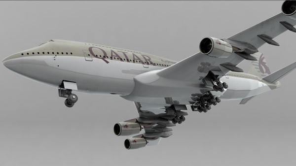 보잉 747 카타르 항공 L807 3D 모델 - TurboSquid 1600065