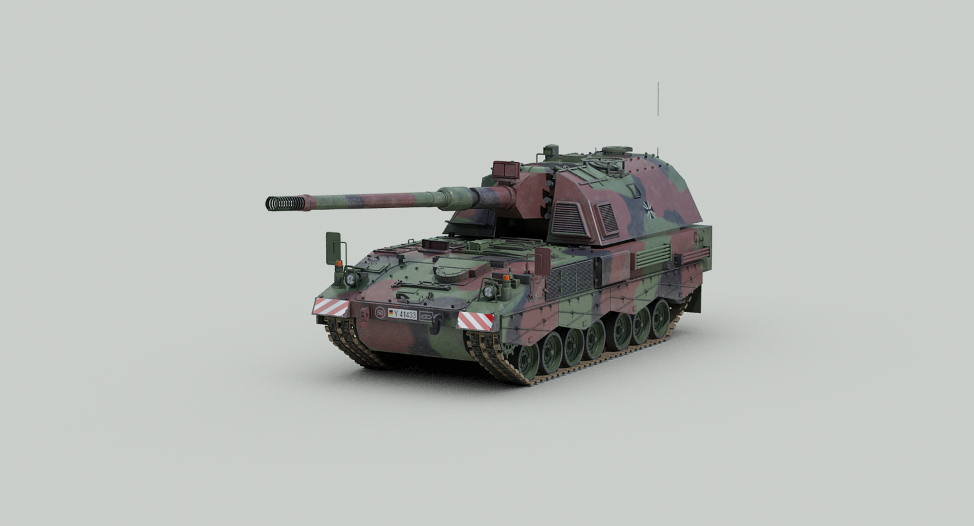 3ds Max German Panzerhaubitze 2000 Artillery