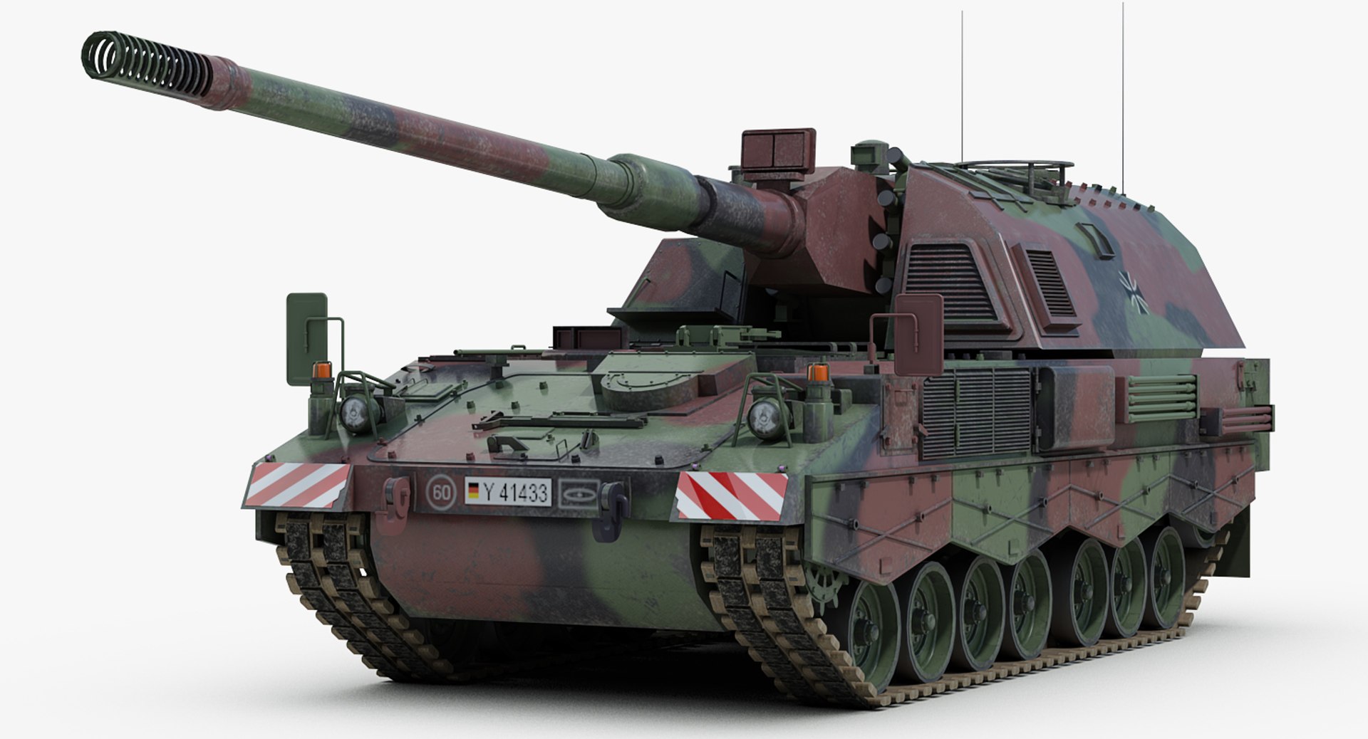 3ds Max German Panzerhaubitze 2000 Artillery