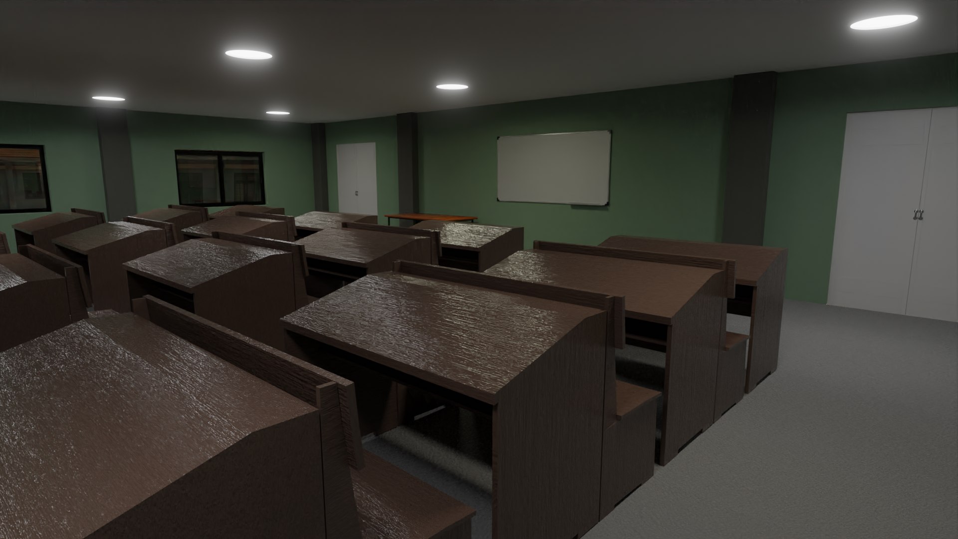 3D High Quality College Classroom Model - TurboSquid 1931464