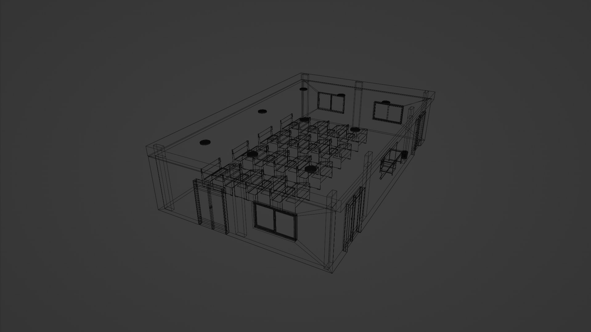 3D High Quality College Classroom Model - TurboSquid 1931464