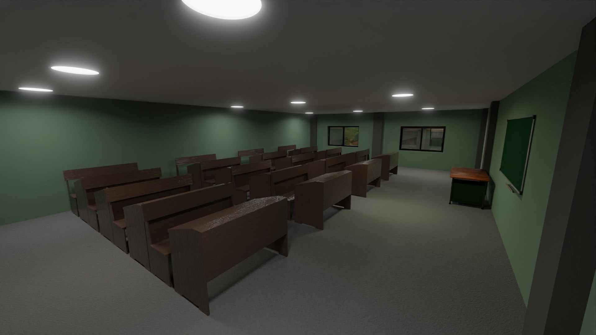 3D High Quality College Classroom Model - TurboSquid 1931464