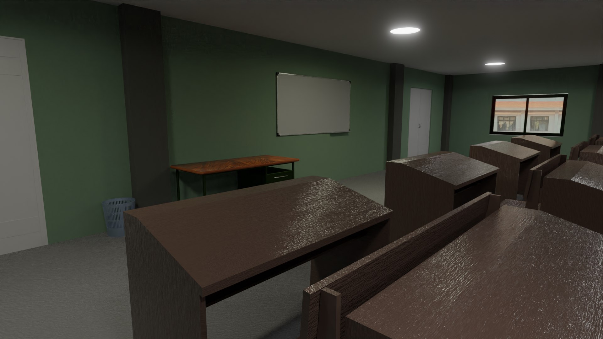 3D High Quality College Classroom Model - TurboSquid 1931464