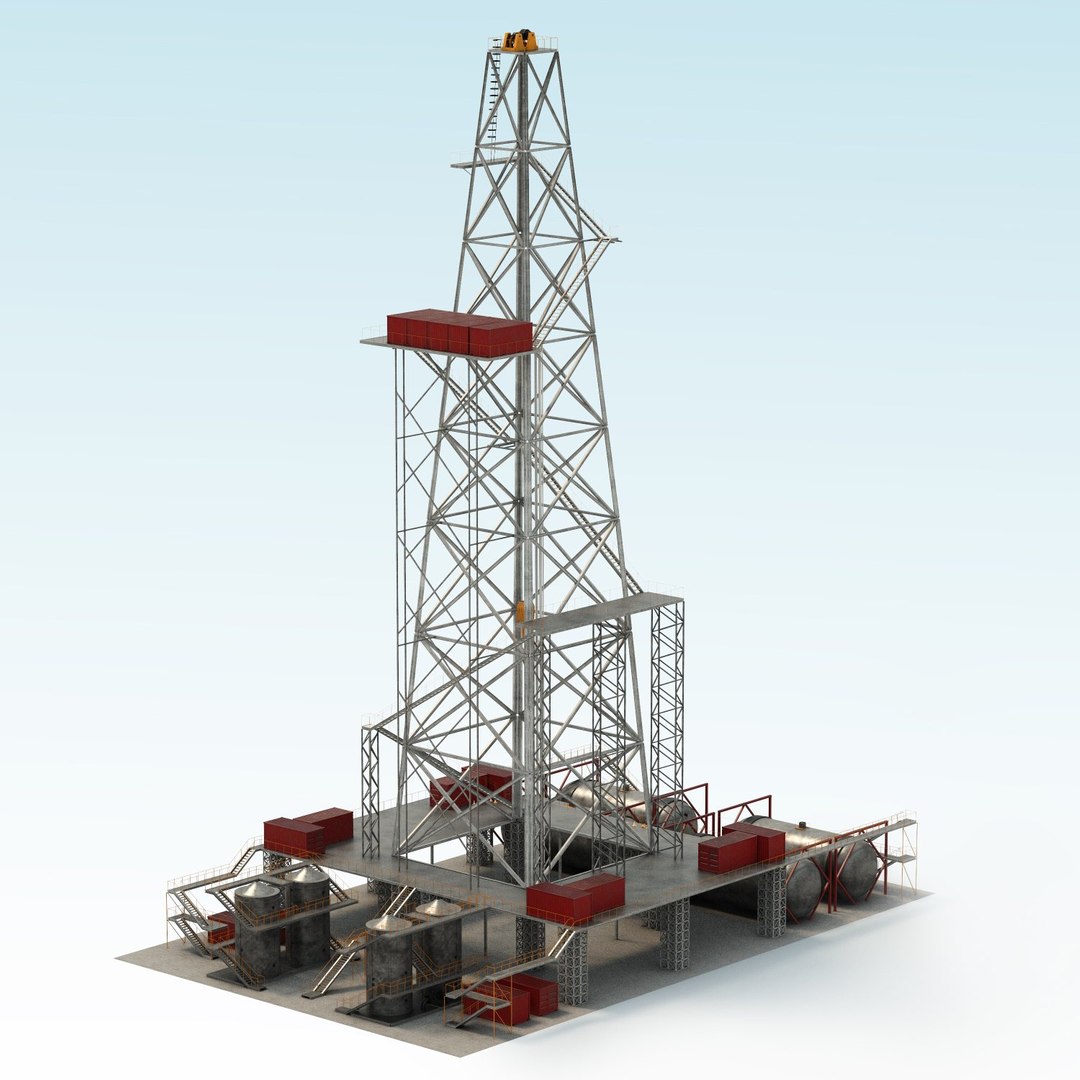 Drilling Rig 3d Model