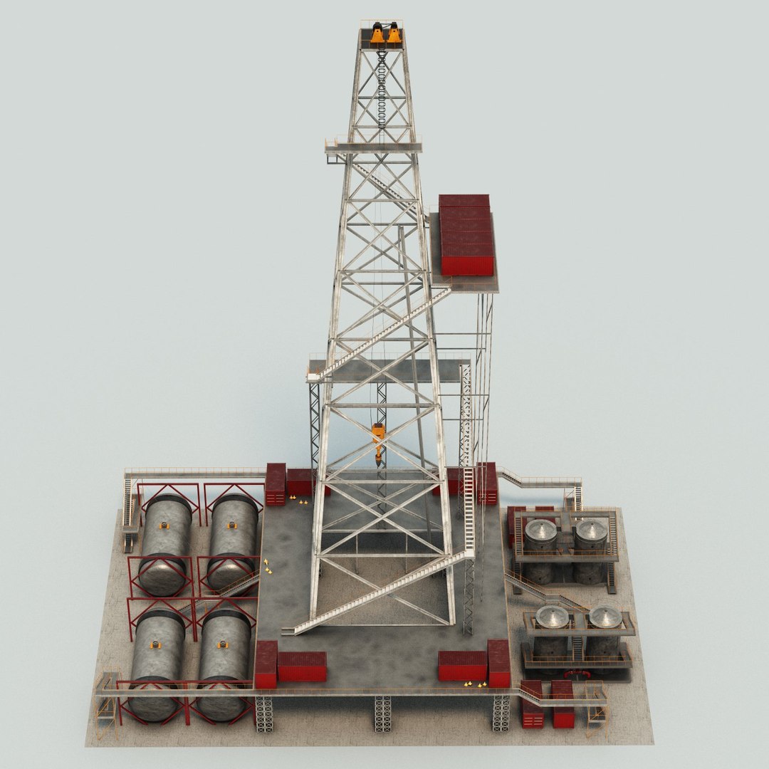 Drilling Rig 3d Model