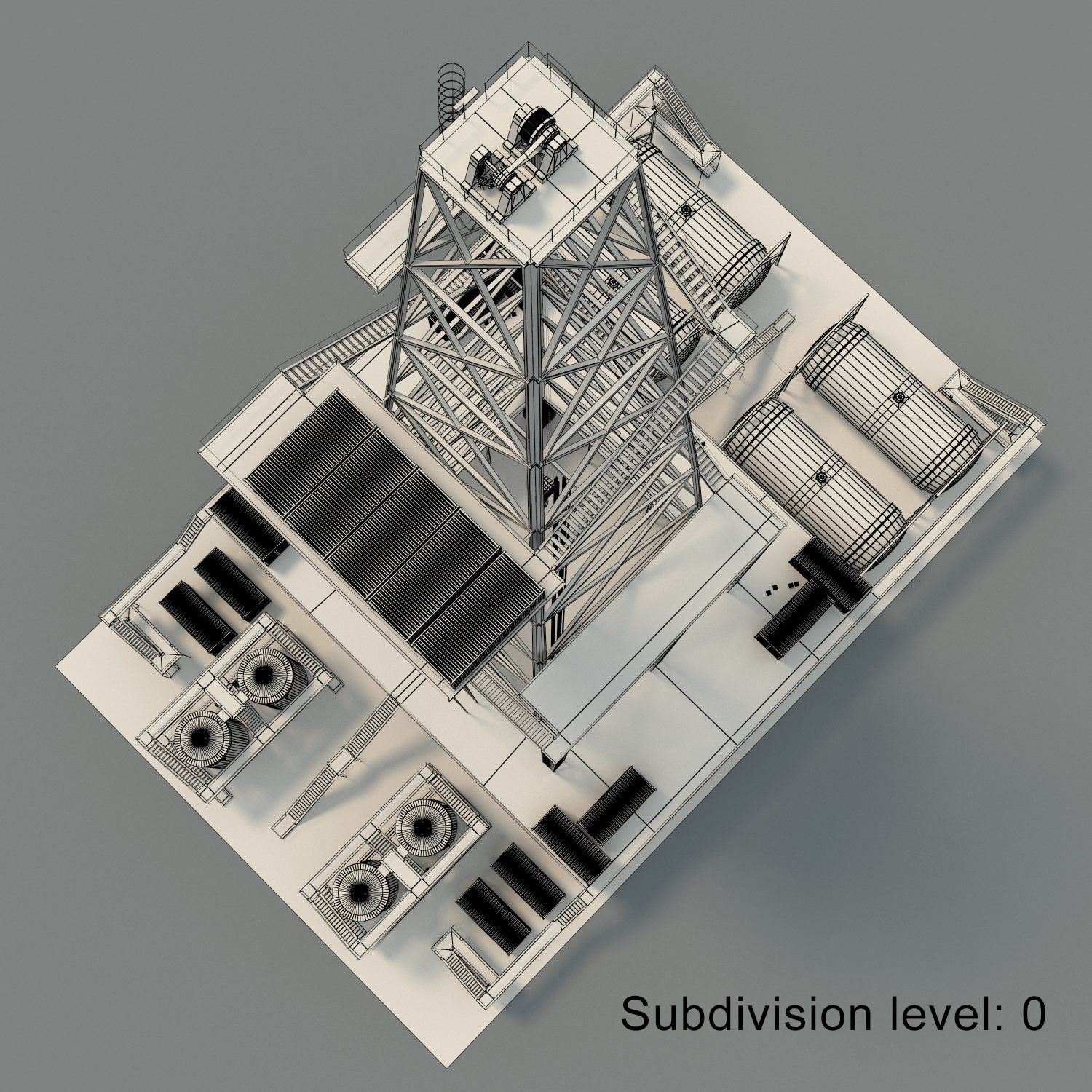 drilling rig 3d model