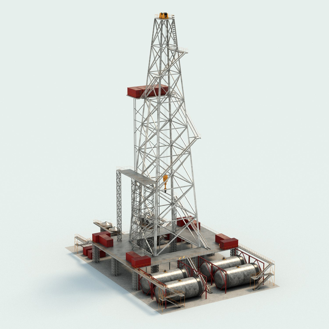 Drilling Rig 3d Model