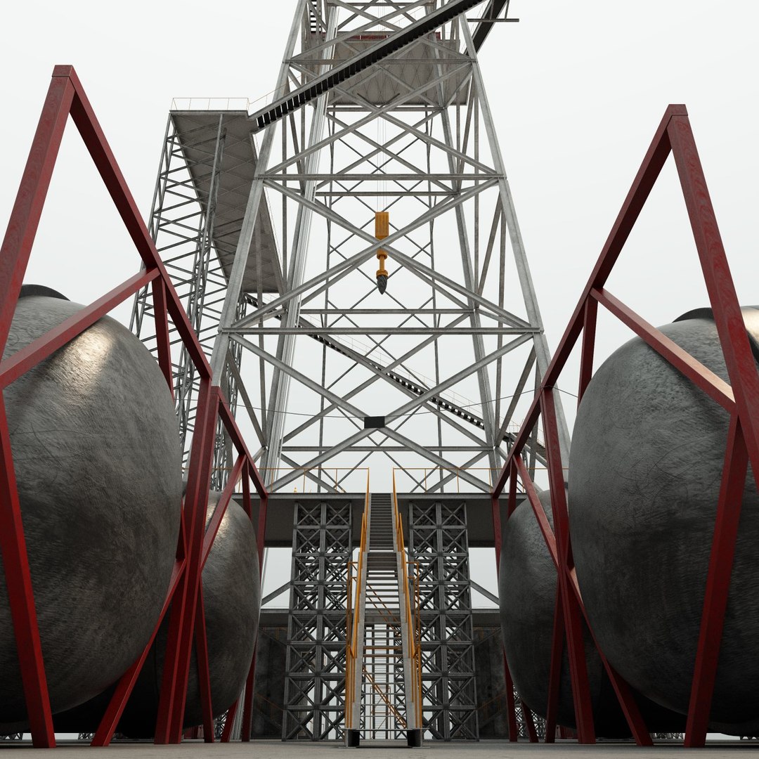 Drilling Rig 3d Model