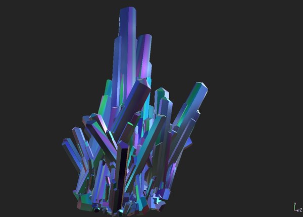 Sci-fi crystals minerals model - TurboSquid 1640371