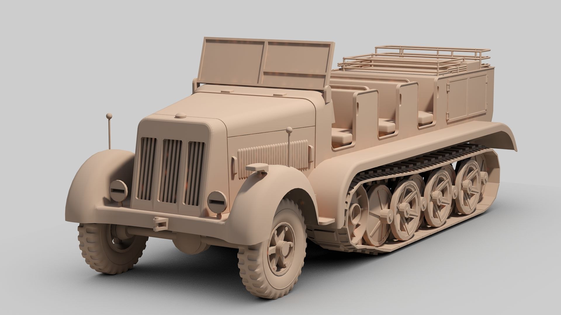 SdKfz 7 Half-Track Model - TurboSquid 2098997