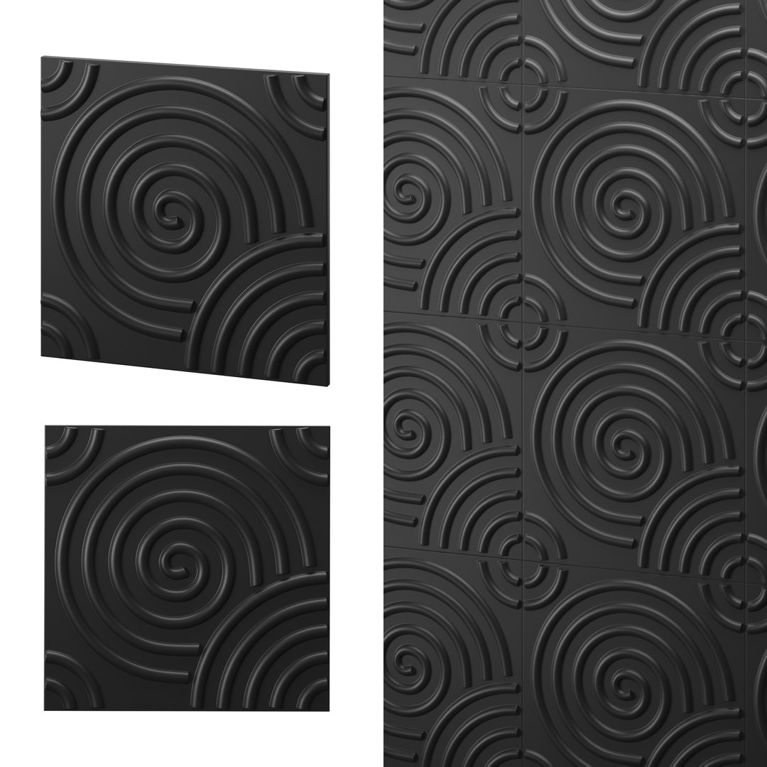 3D Spiral Endure Wall Panel Model - TurboSquid 2042106