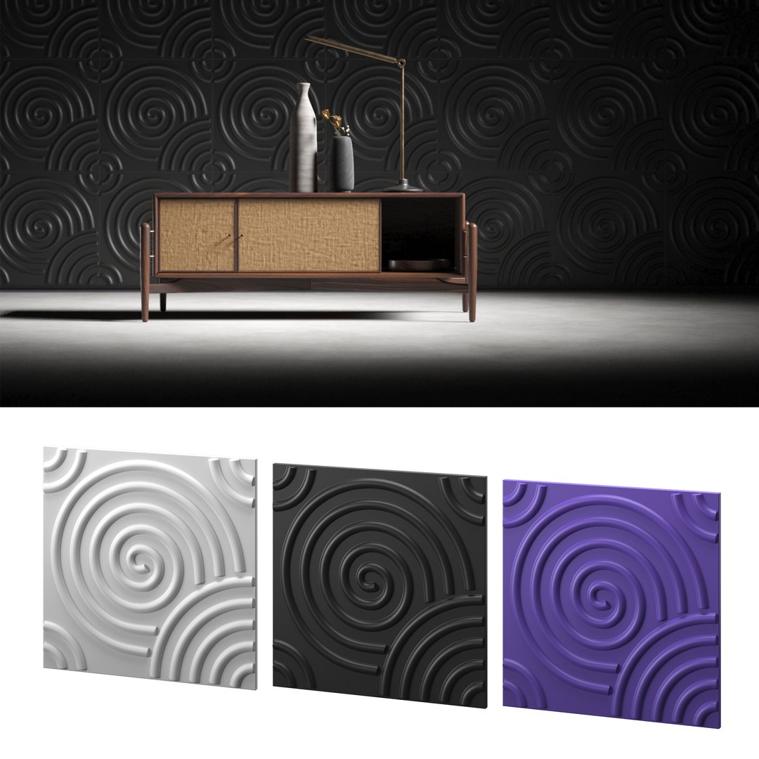 3D Spiral Endure Wall Panel Model - TurboSquid 2042106