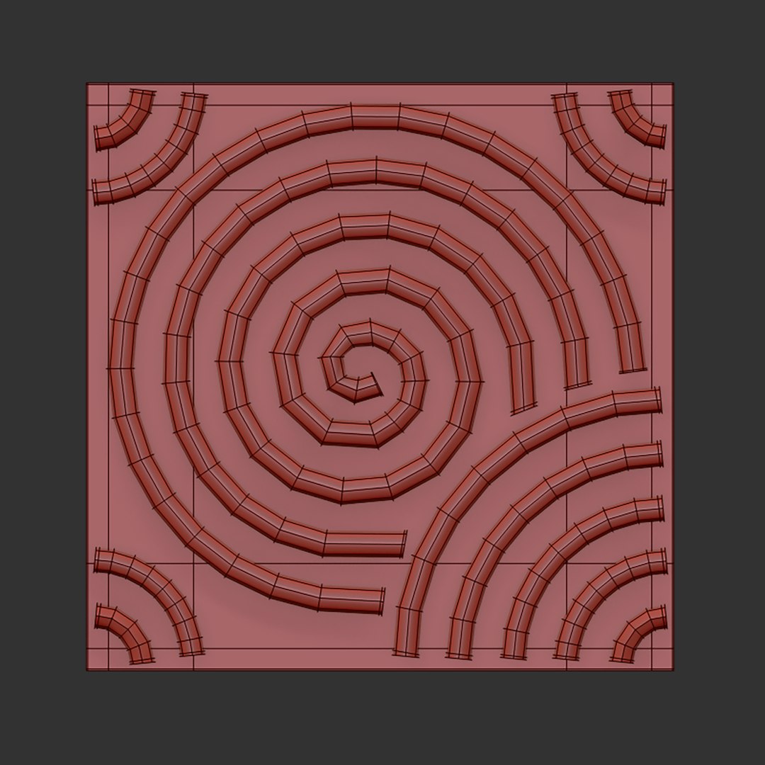 3D Spiral Endure Wall Panel Model - TurboSquid 2042106