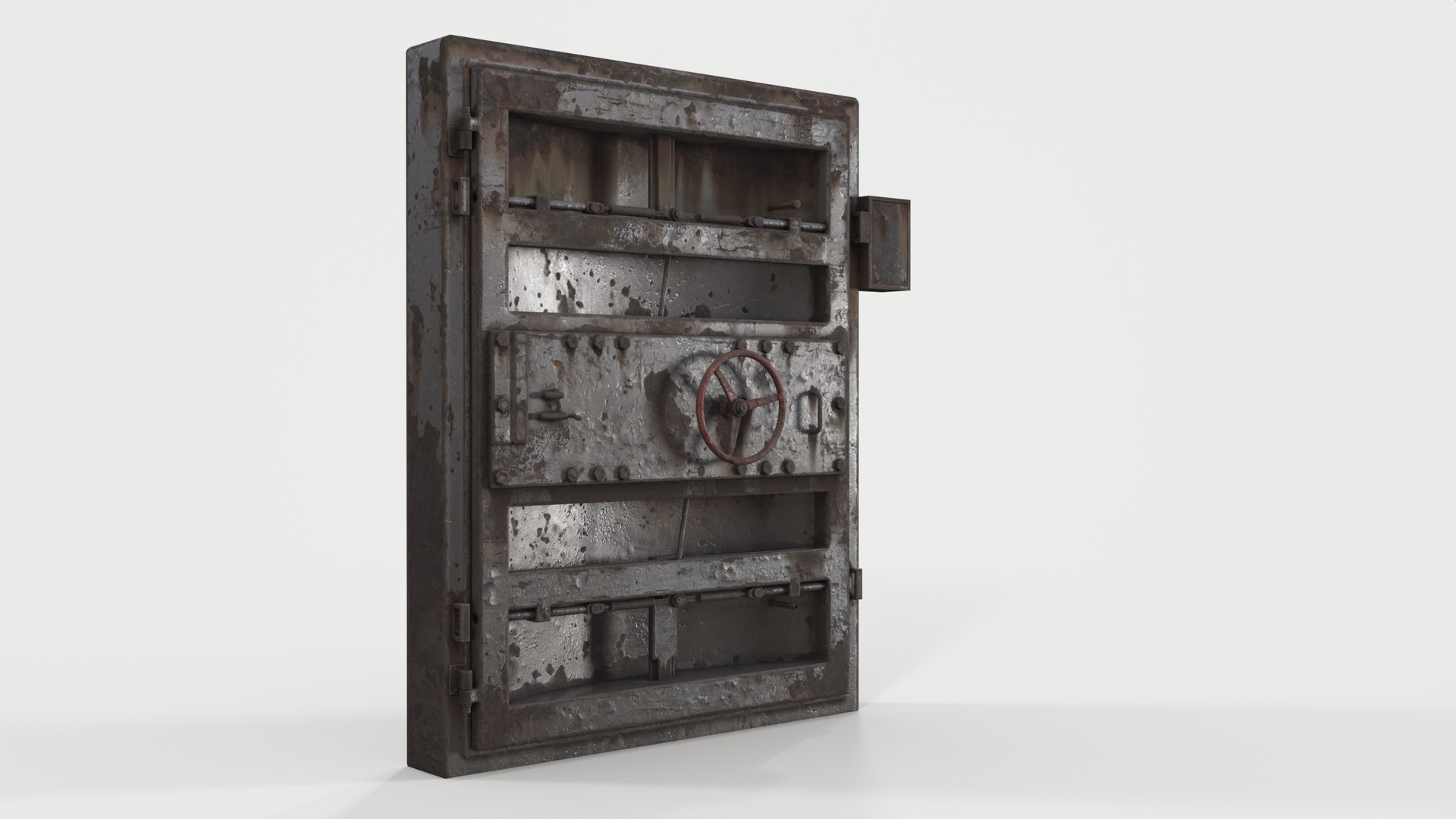 Bunker Door Pbr Lowpoly Bunker Gate 02 Low-poly 3D Model - TurboSquid ...