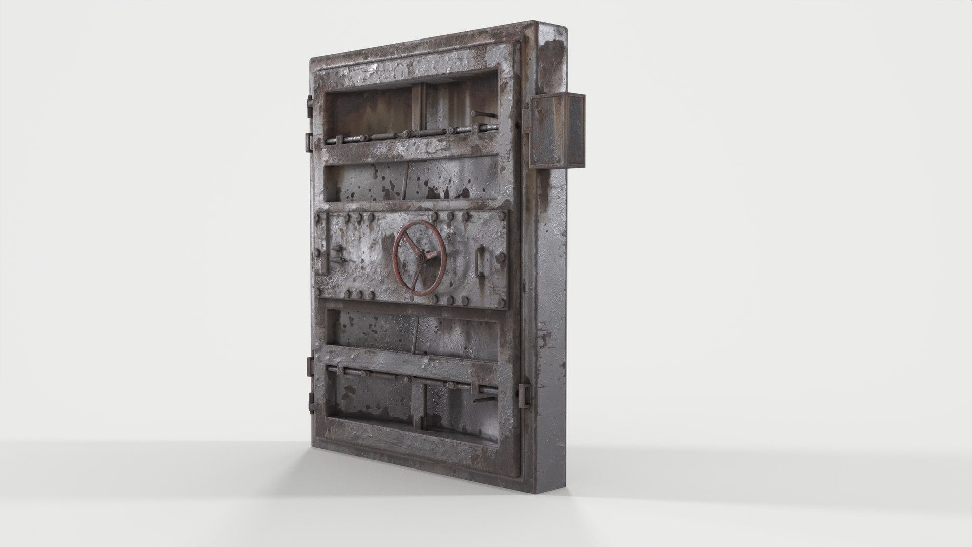 Bunker Door Pbr Lowpoly Bunker Gate 02 Low-poly 3D Model - TurboSquid ...