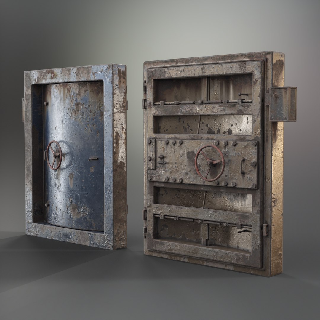 Bunker Door Pbr Lowpoly Bunker Gate 02 Low-poly 3D Model - TurboSquid ...