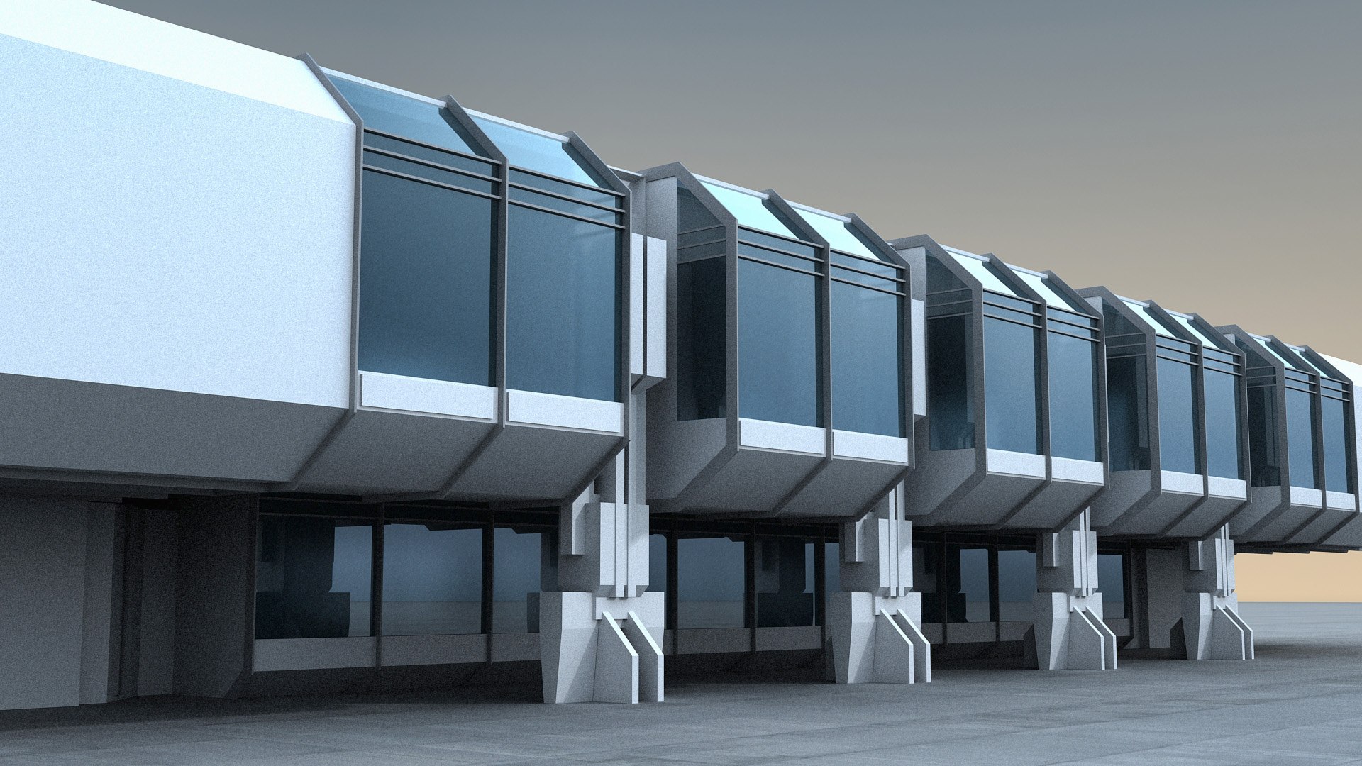 3D Future Building 001 - TurboSquid 2037577